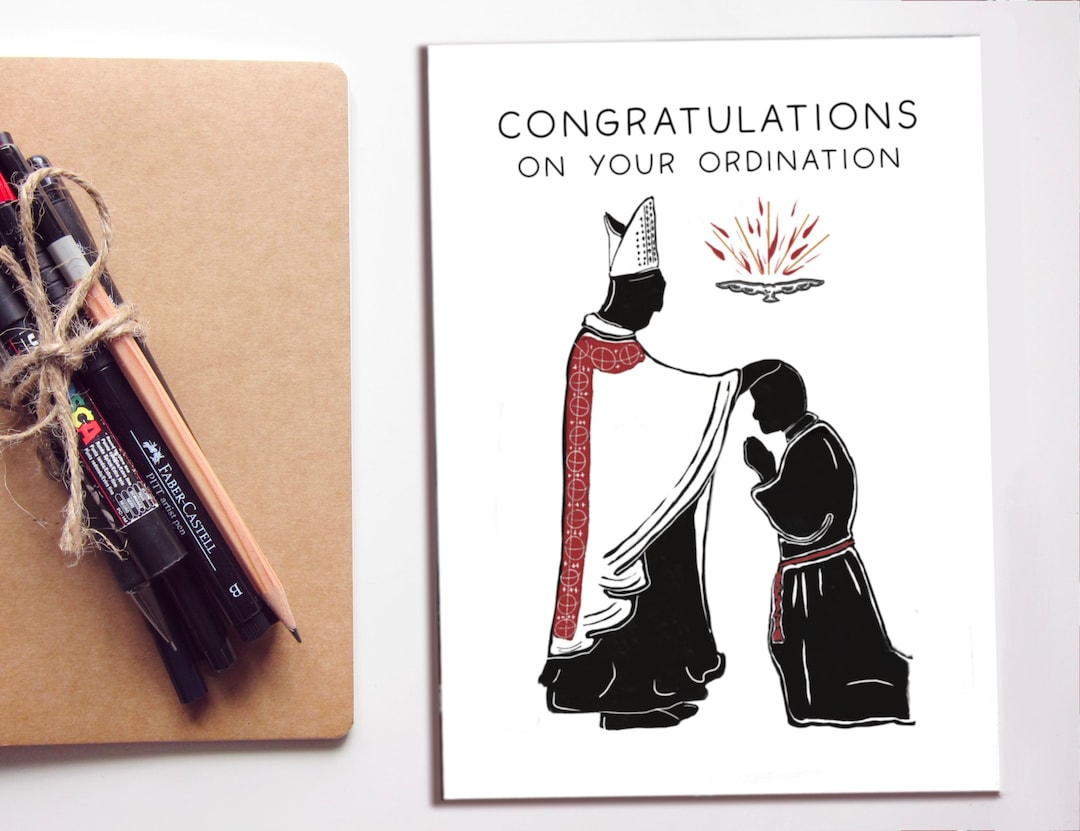 Ordination Card: Congratulations Gift for a Priest or Deacon (digital ...