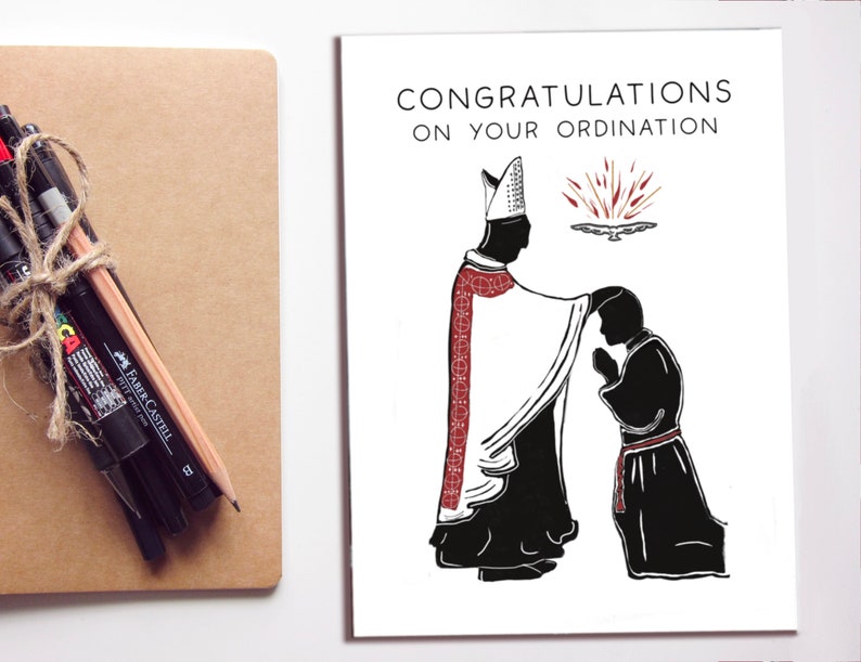 Ordination Card: Congratulations Gift for a Priest or Deacon (digital ...