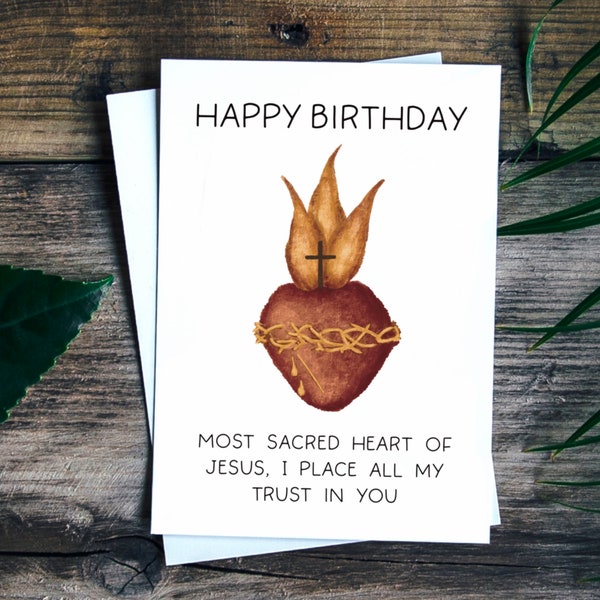 Catholic Saints Birthday Card - Etsy