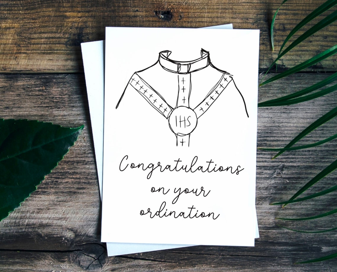 Priest Ordination Card: Congratulations Card (digital Download) - Etsy