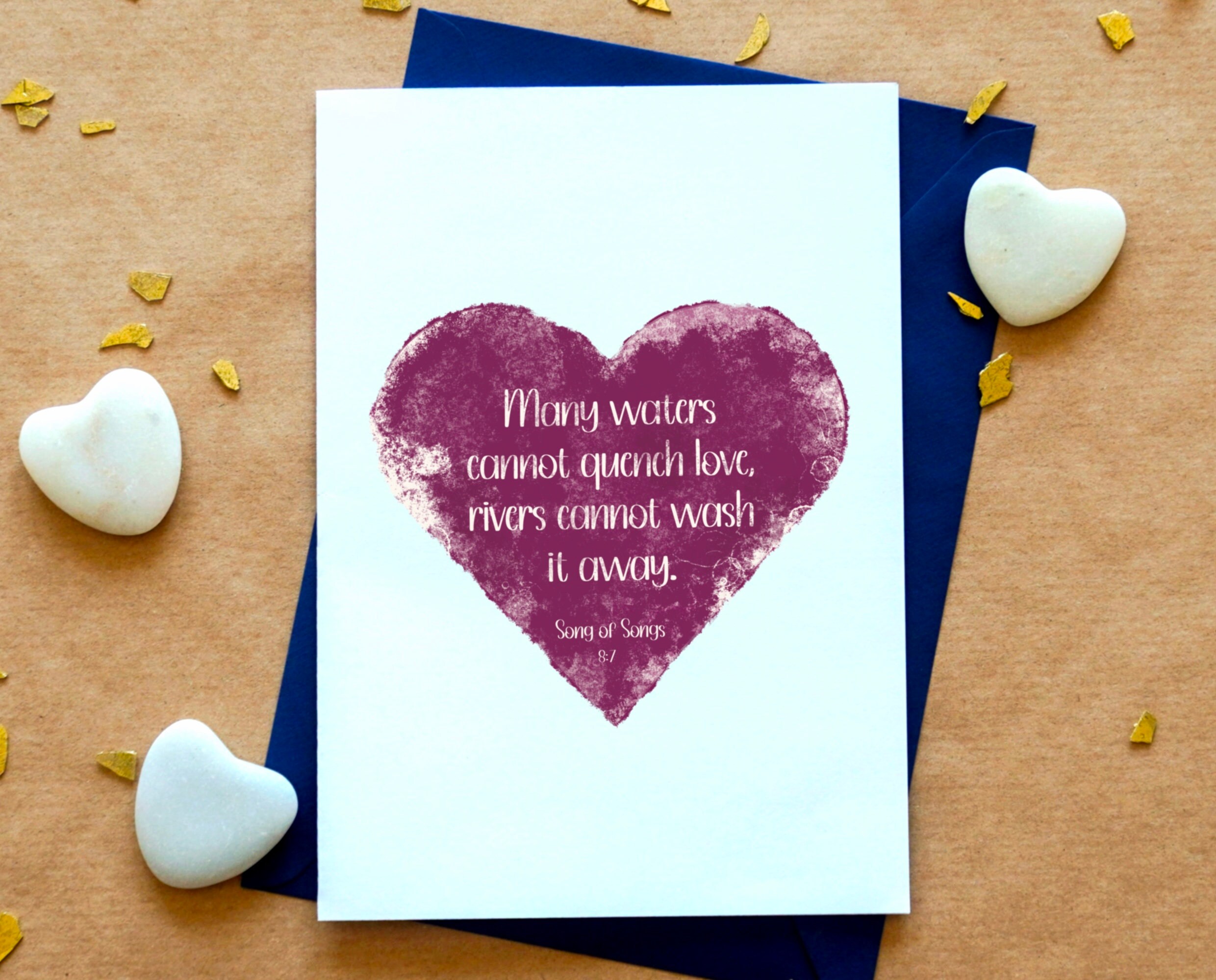 Religious Wedding Card Printable Song of Songs Scripture Engagement ...