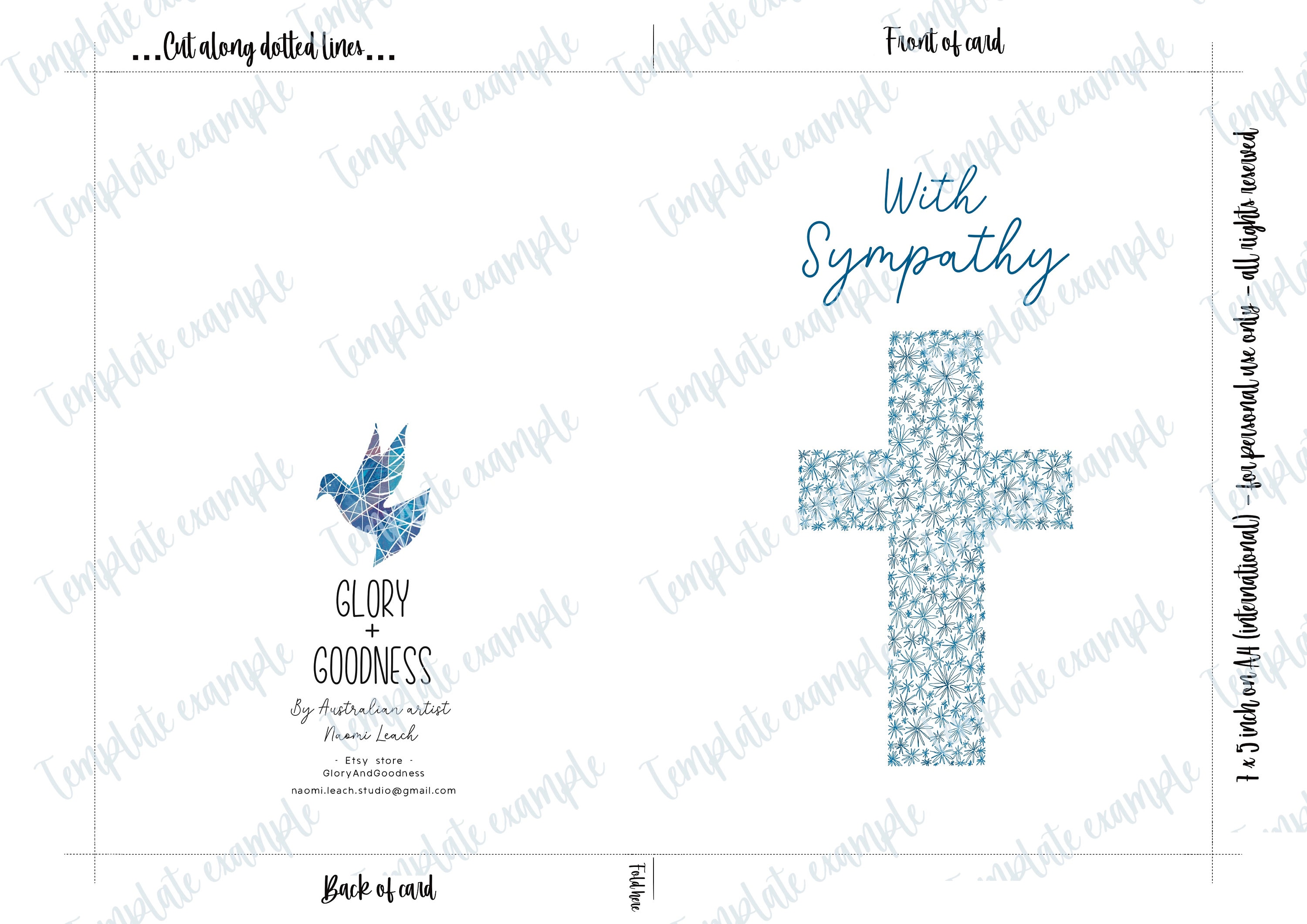 Religious Sympathy Card Printable | Christian With Sympathy Card With ...