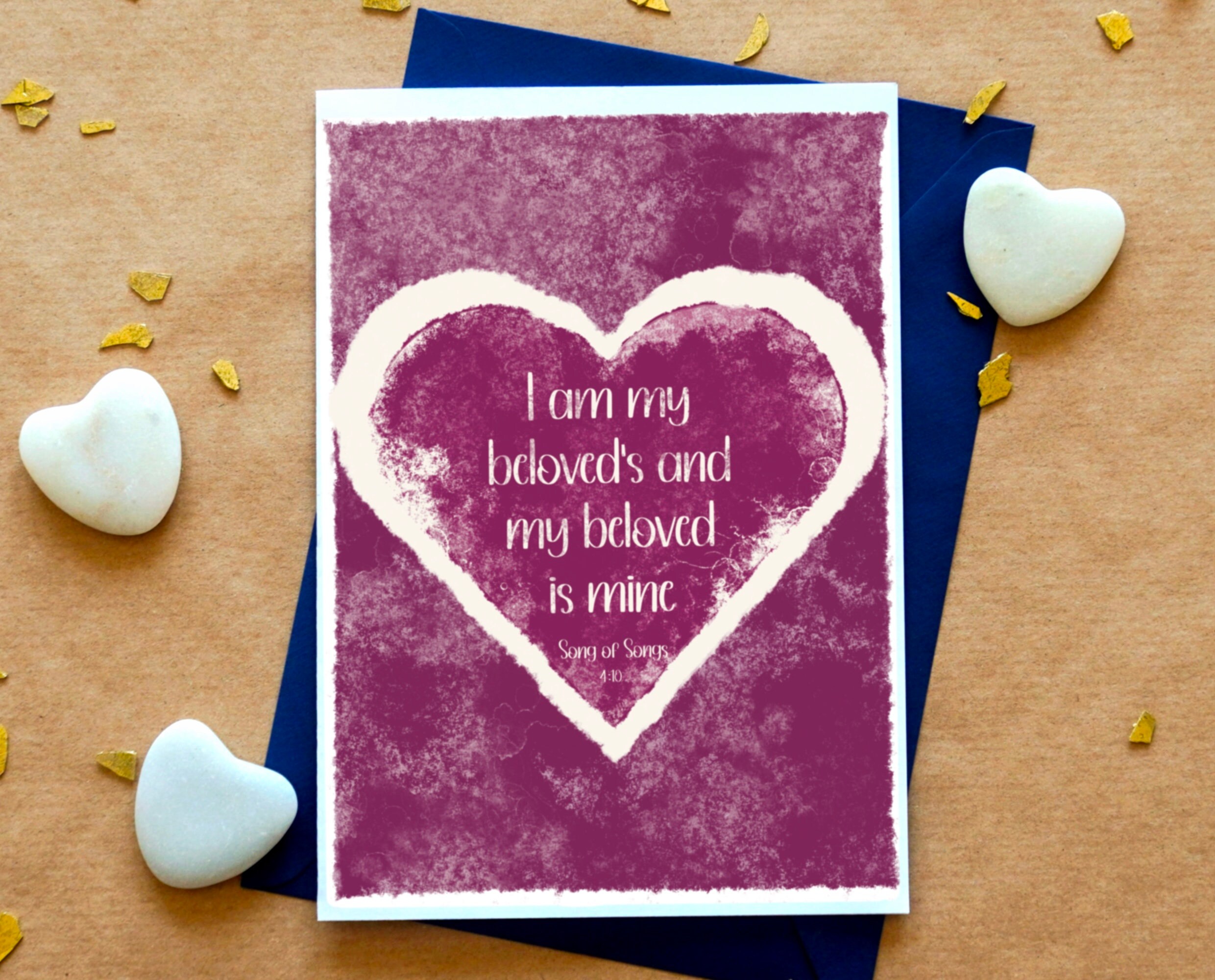 Catholic Wedding Card Printable Song of Songs Quote Wedding Card for ...