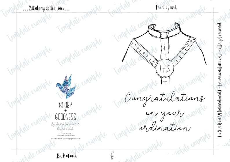 Priest Ordination Card: Congratulations Card (digital Download) - Etsy