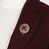 Gold or Silver Jacket Chain Lapel Pin Brooch Set, Shirt Collar Clip Pin ...