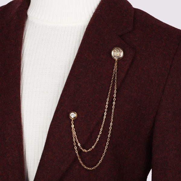 Lapel Pin Chain - Etsy