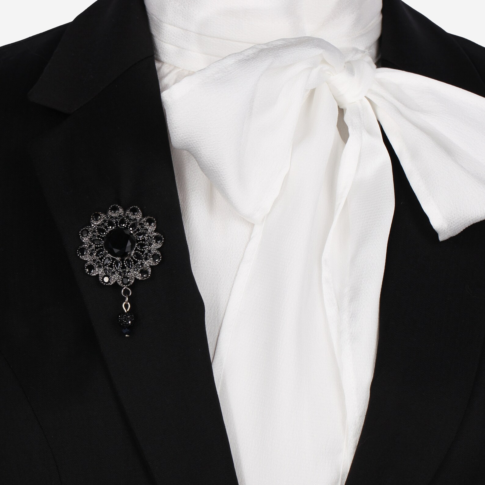 Handmade Black Color Jacket Brooch, Jacket Brooches for Her, Shirt ...