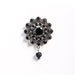 Handmade Black Color Jacket Brooch, Jacket Brooches for Her, Shirt ...