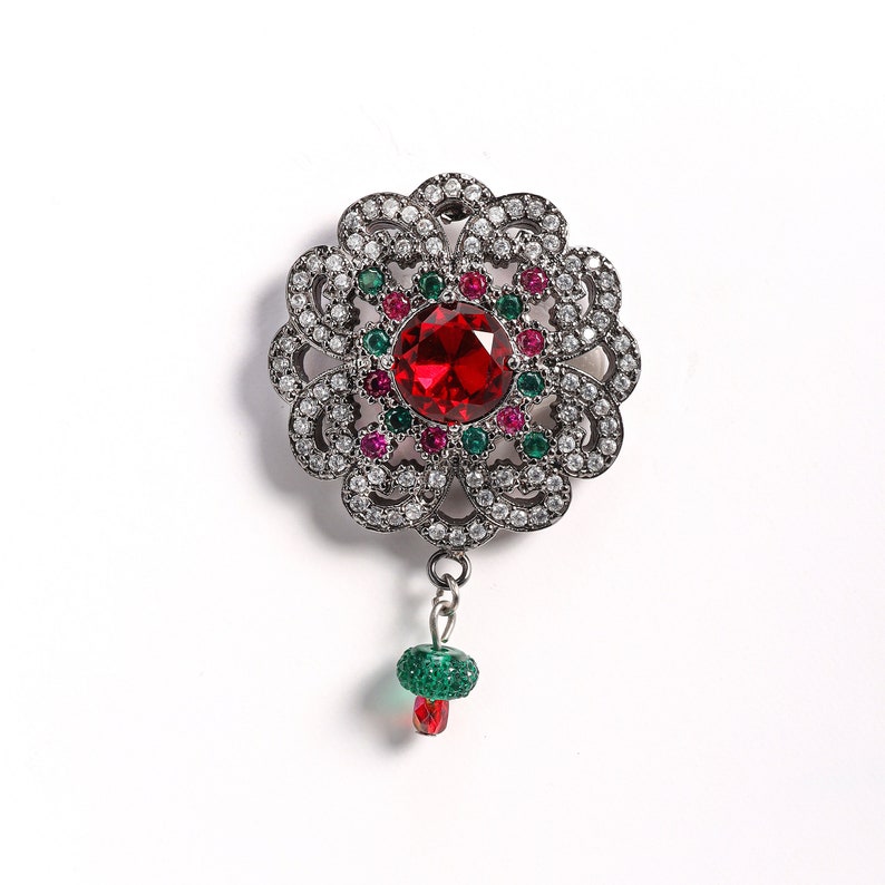 Silver Handmade Shirt Button Cover Brooch, Button Pin, Shirt Jewelry ...
