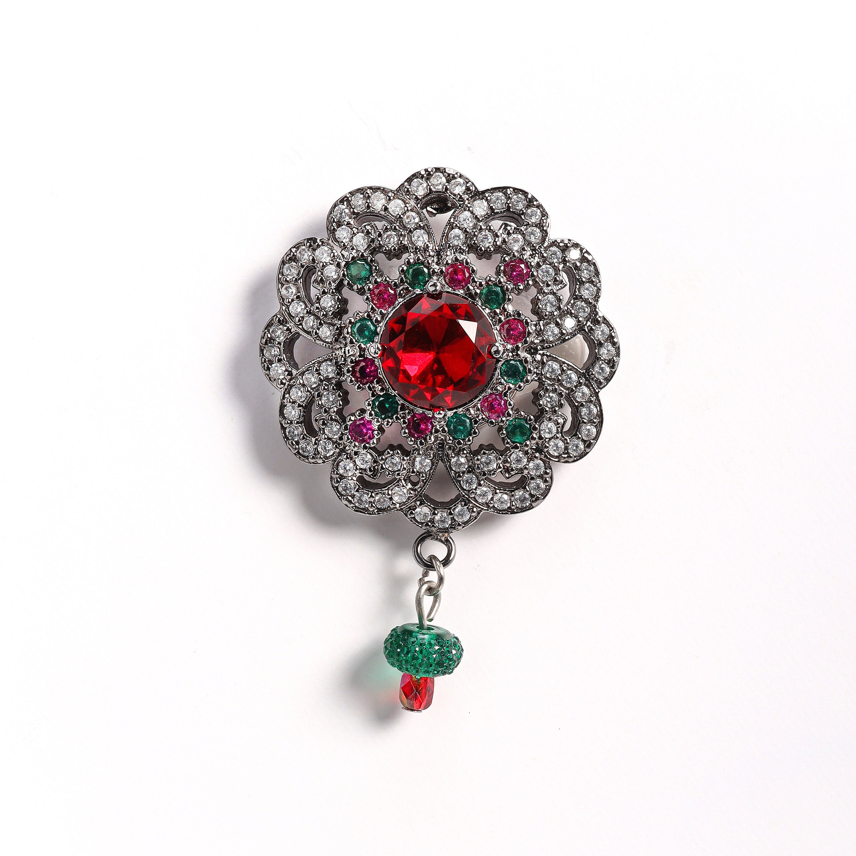 Silver Handmade Shirt Button Cover Brooch, Button Pin, Shirt Jewelry ...