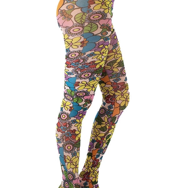 Printed Tights - Etsy