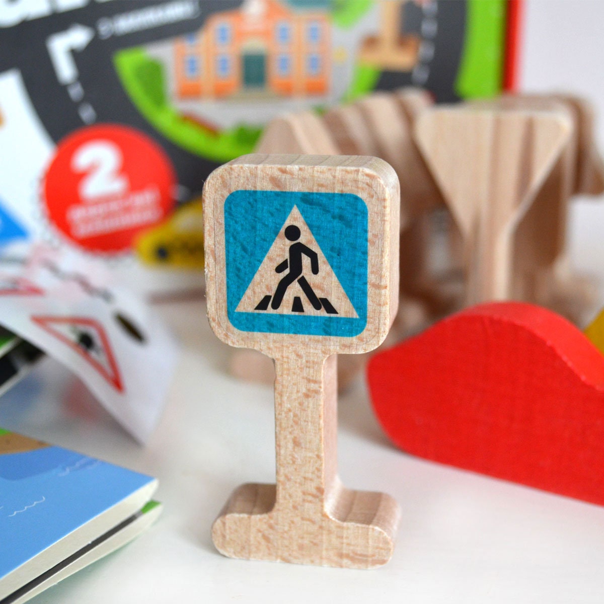 Traffic Light Sign, 13 Wooden Sign for Road, Wooden Road Track ...