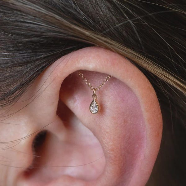 Hidden Helix Earring - Etsy