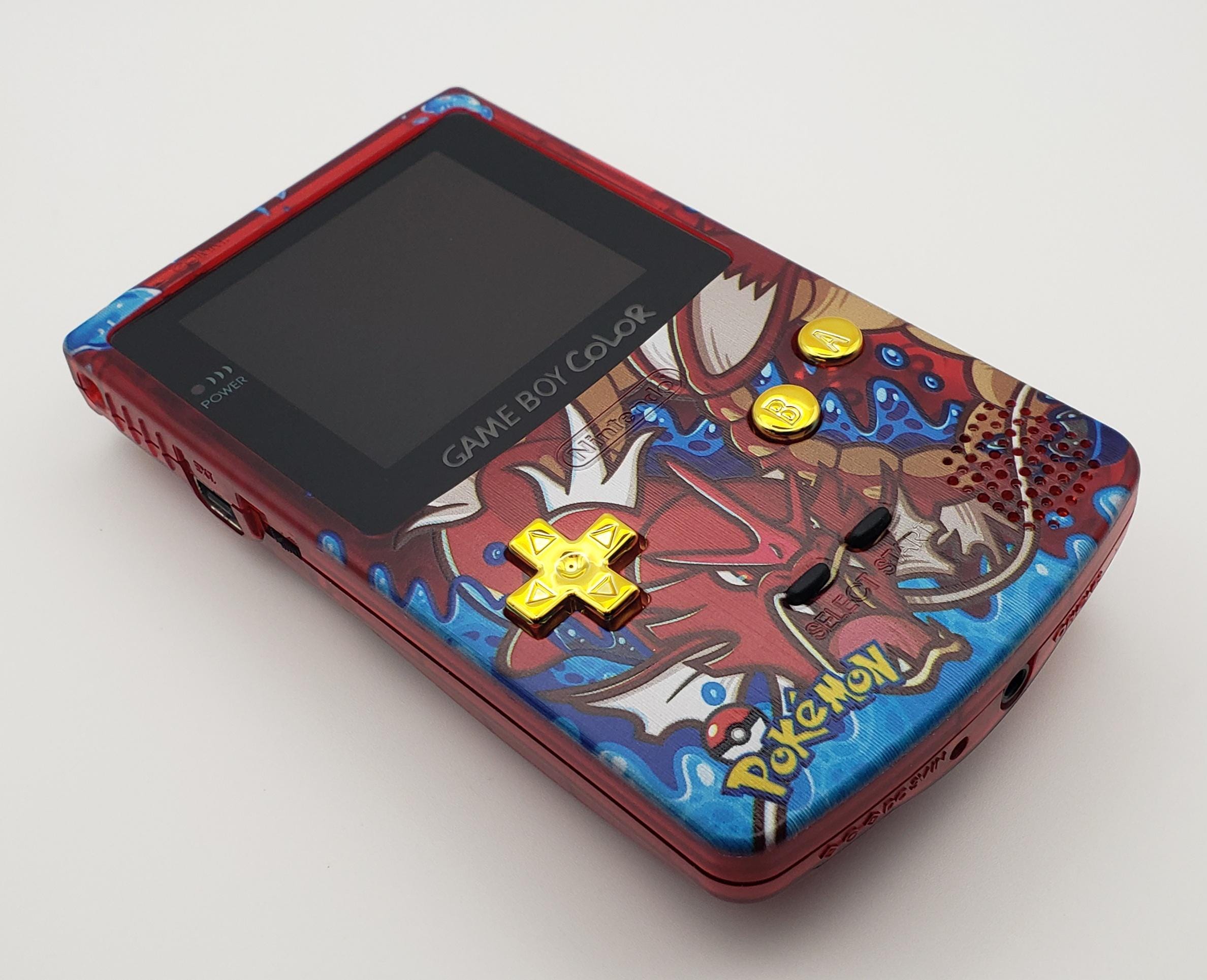Shiny Gyarados - Pokemon Themed Game Boy Color - OLED Backlit Screen ...