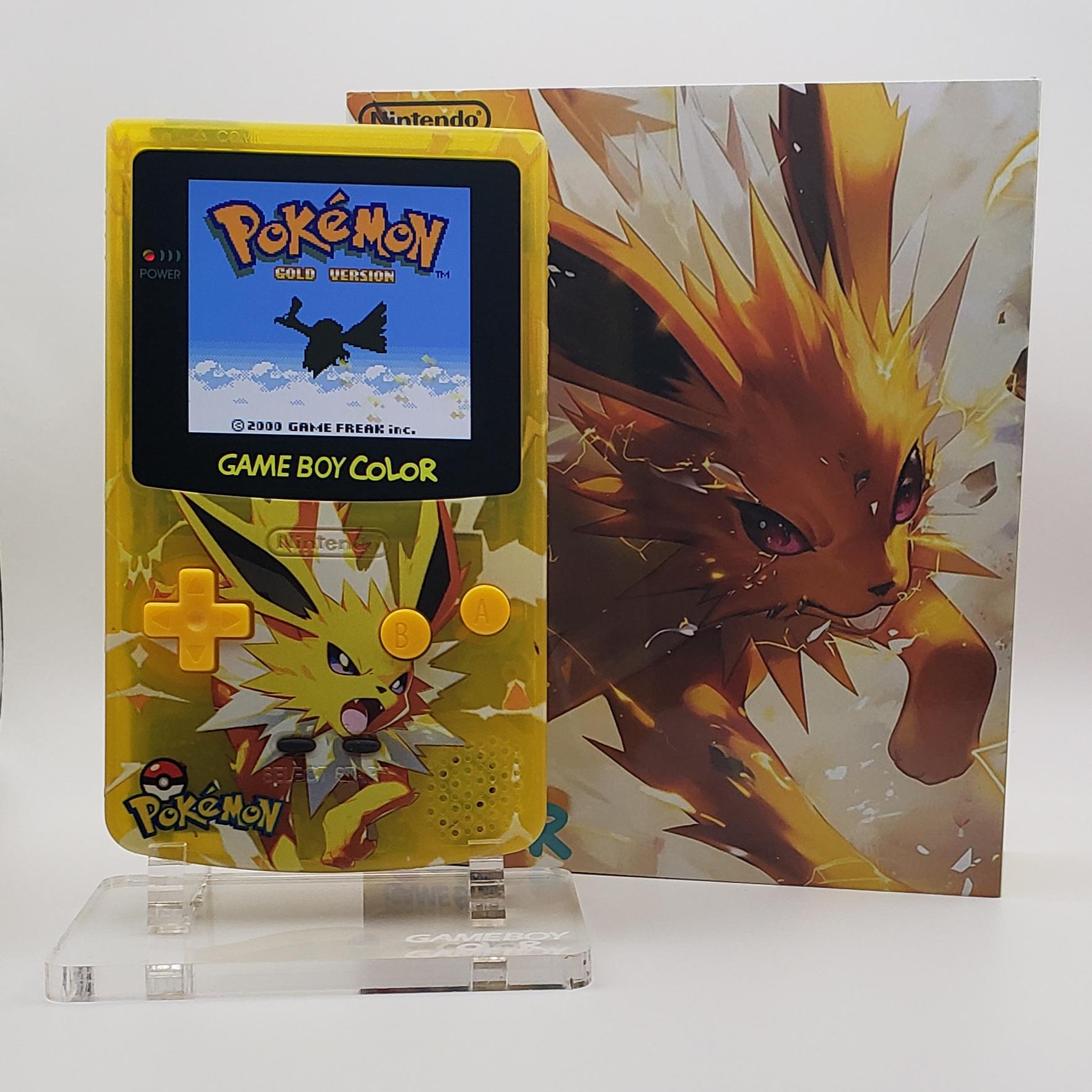 Jolteon Game Boy Color - Laminated OLED Backlit Screen, New Speaker ...
