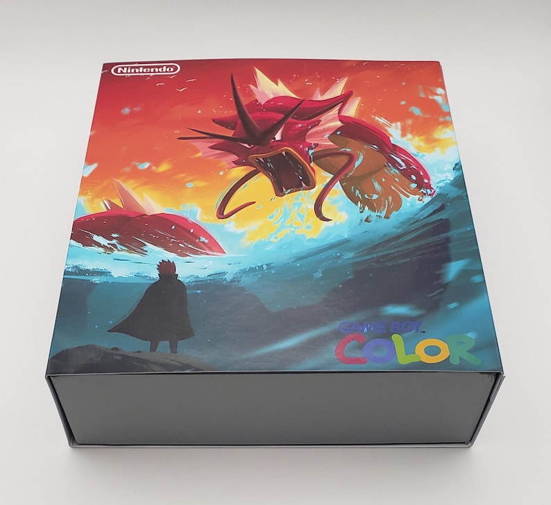 Shiny Gyarados - Pokemon Themed Game Boy Color - OLED Backlit Screen ...