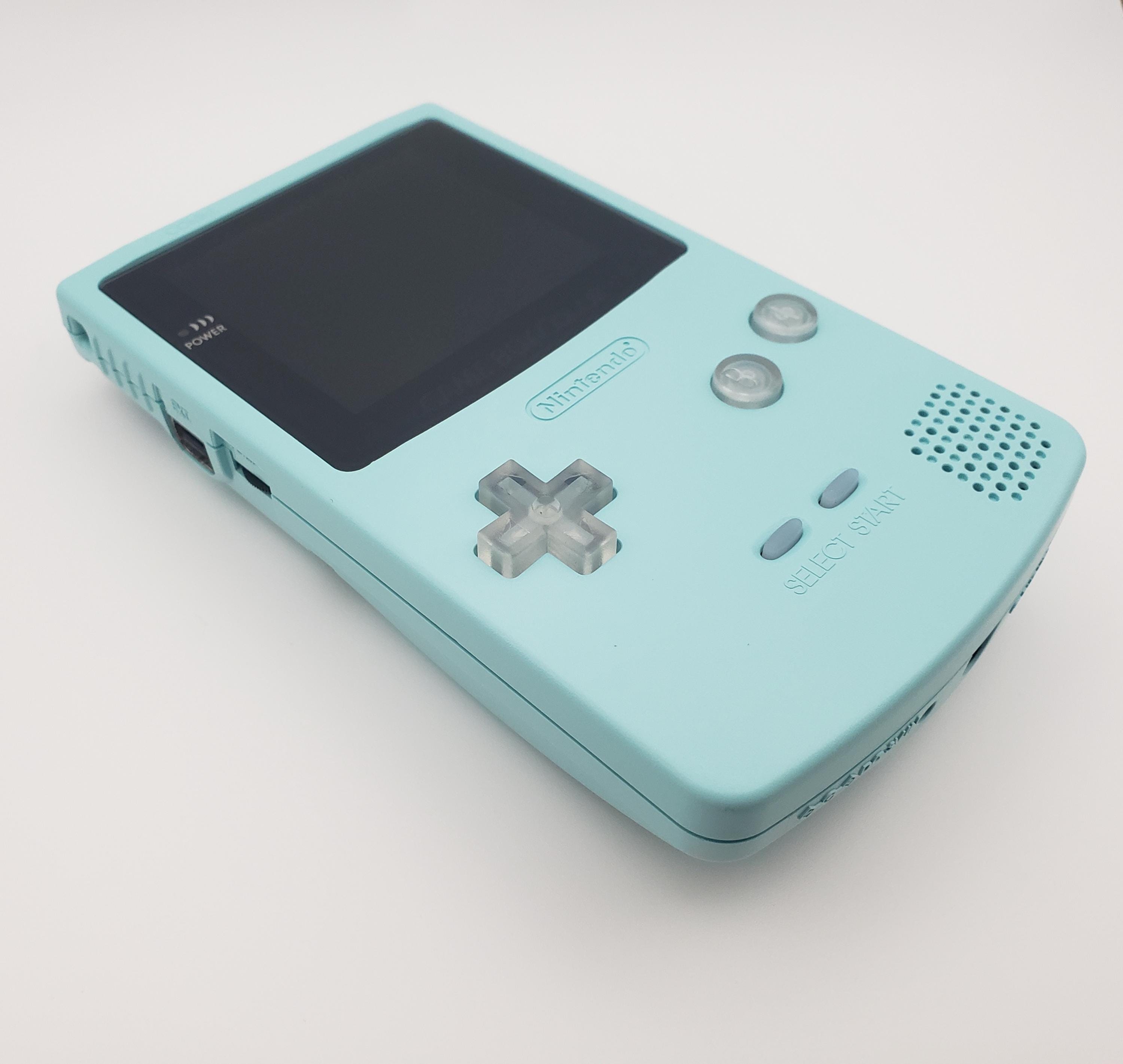 Baby Green GBC W/ LED Buttons & Carrying Sleeve - Funnyplaying IPS ...