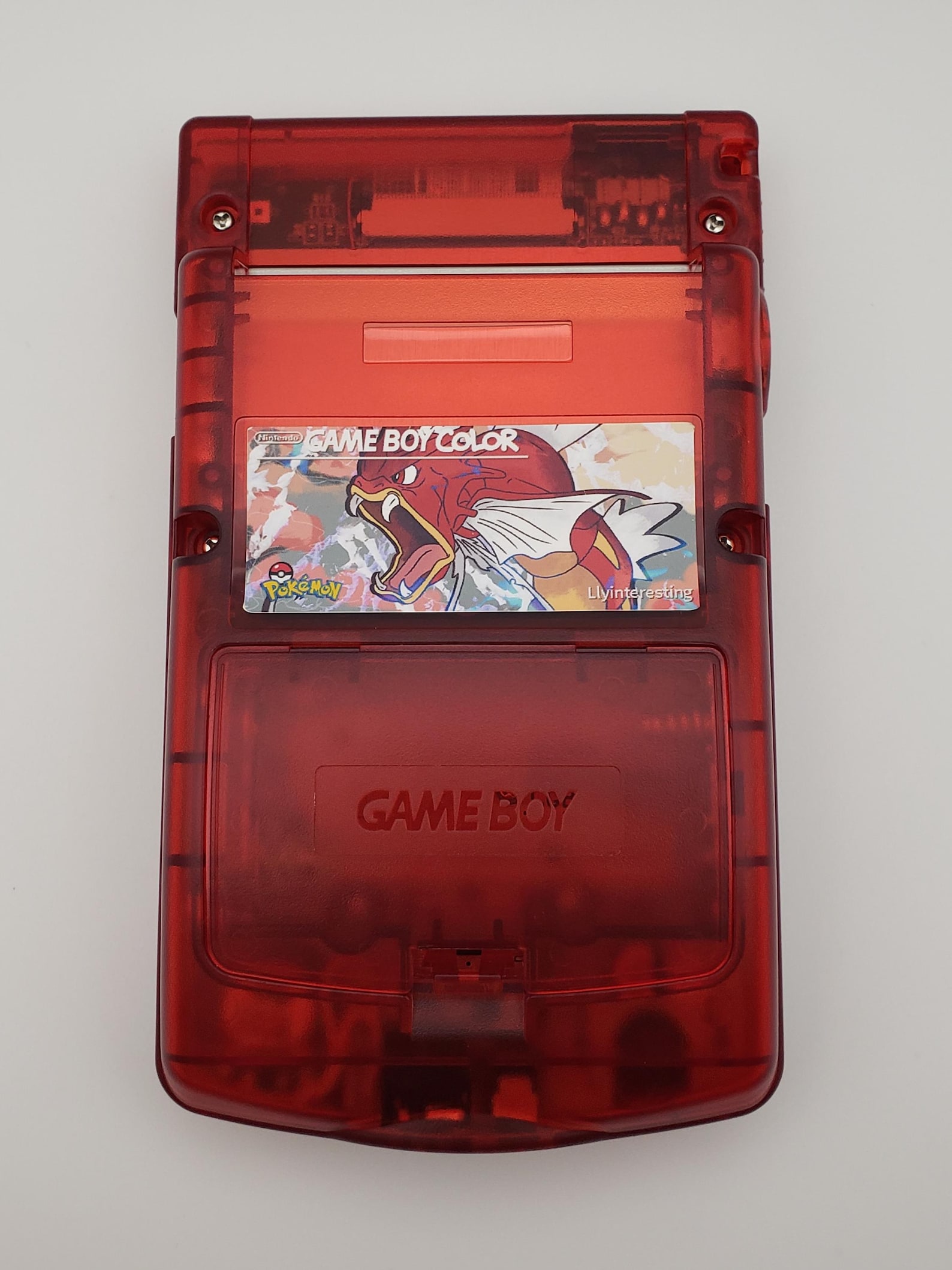 Shiny Gyarados - Pokemon Themed Game Boy Color - OLED Backlit Screen ...