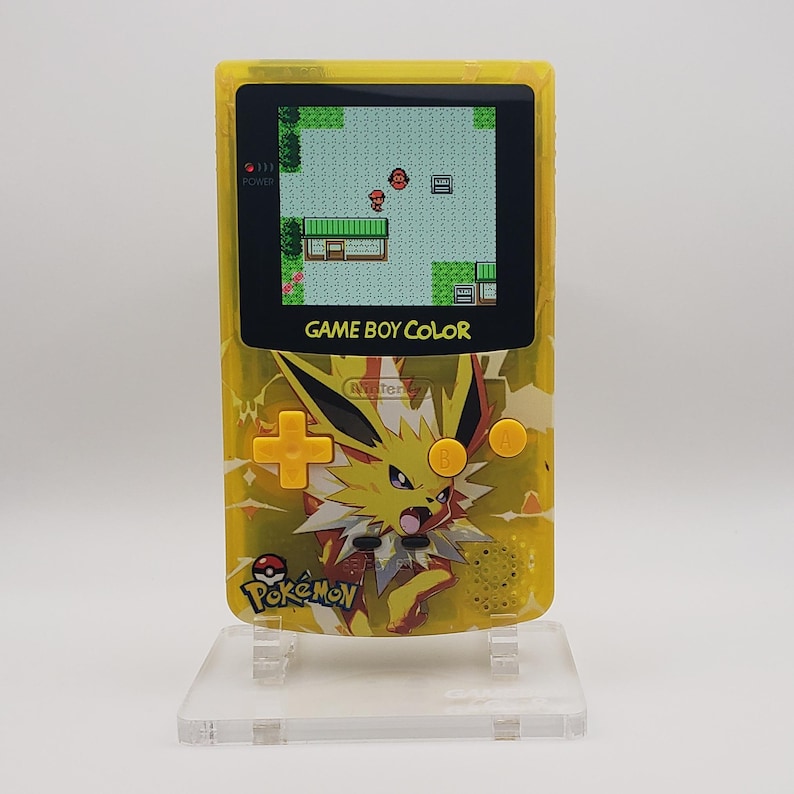 Jolteon Game Boy Color - Laminated OLED Backlit Screen, New Speaker ...
