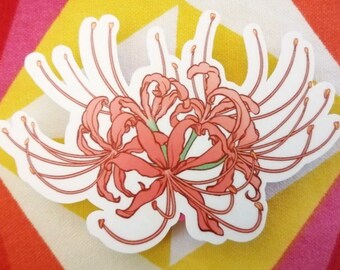 Spider Lily Sticker - Etsy