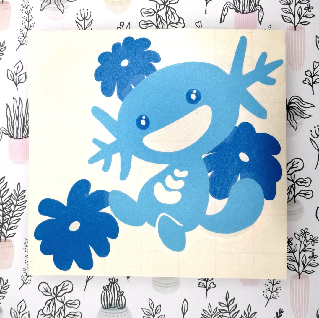 Wooper Vinyl Sticker also in Shiny decal, Anime, Games, Water Type ...