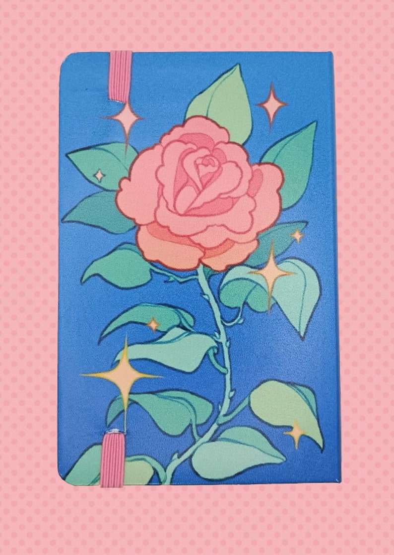 Rose A6 Notebook shoujo, Anime, 90s, Sparkles, Cute, Retro, Aesthetic ...