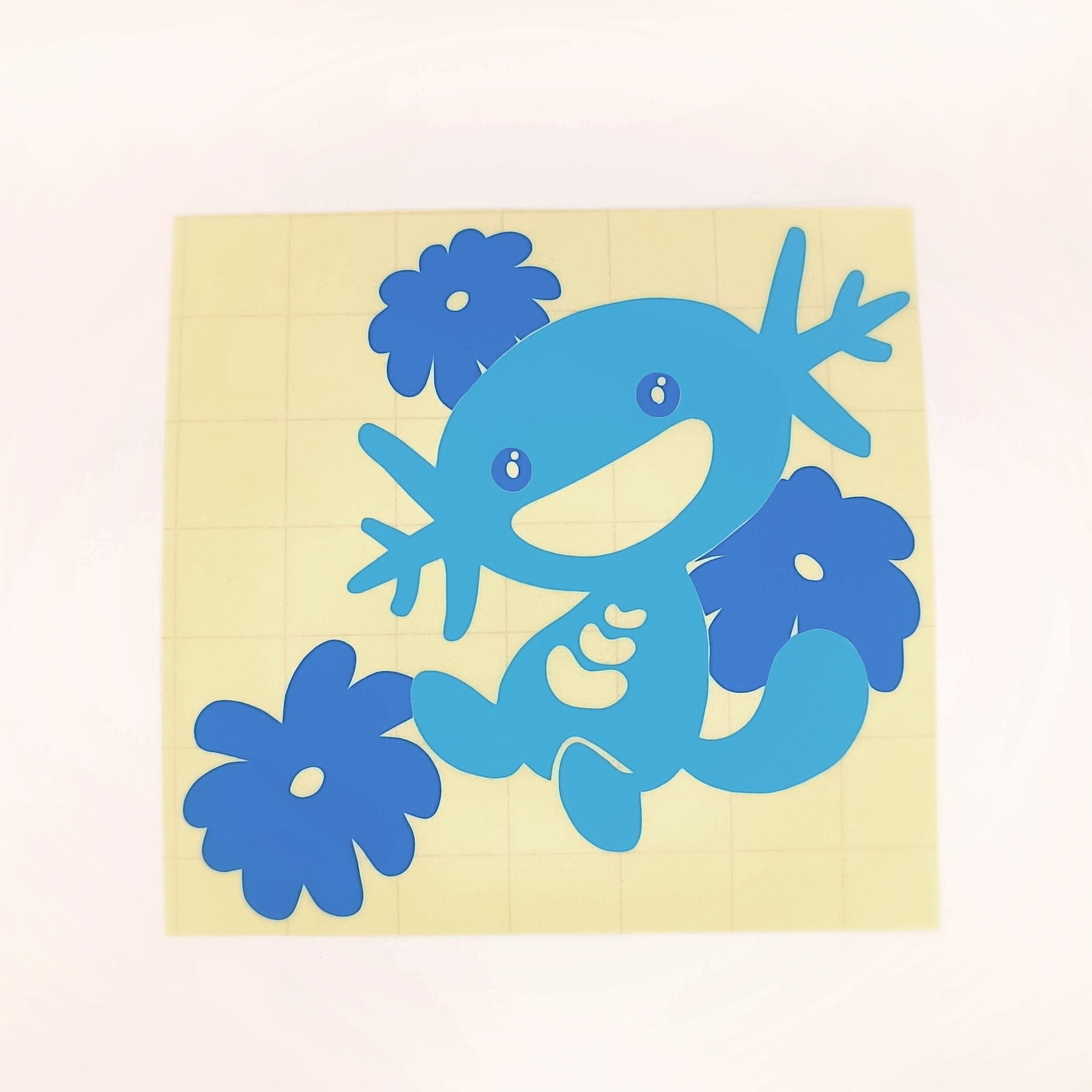 Wooper Vinyl Decal Shiny Vinyl Decal Water Ground Type Sticker Johto ...