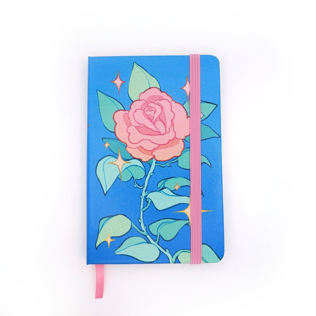 Rose A6 Notebook | Cute 90s Anime Notebook | Kawaii 90s Shoujo Notebook ...