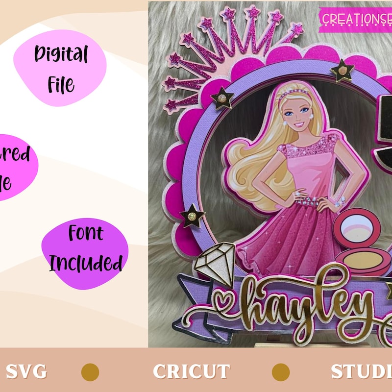 Barbie Cake Topper - Etsy UK