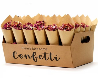 Wedding Confetti Cone Holder Stand Boxes Tray-wedding Tray Confetti ...