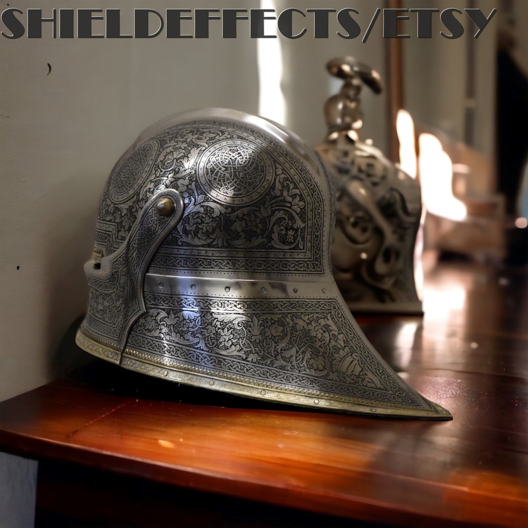 Steel Knight Metal Art Etsy