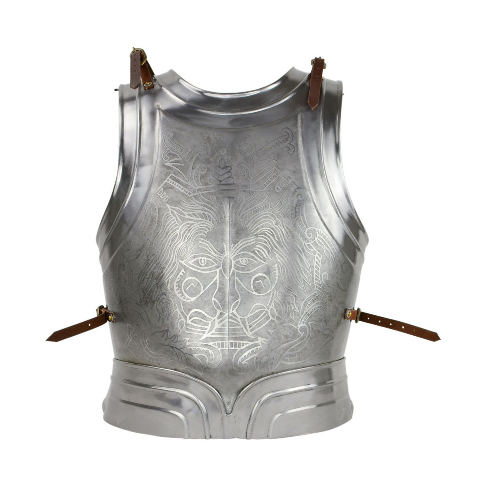 Late Medieval Gothic Cuirass Fully Engraved Fantasy Armor Costume ...