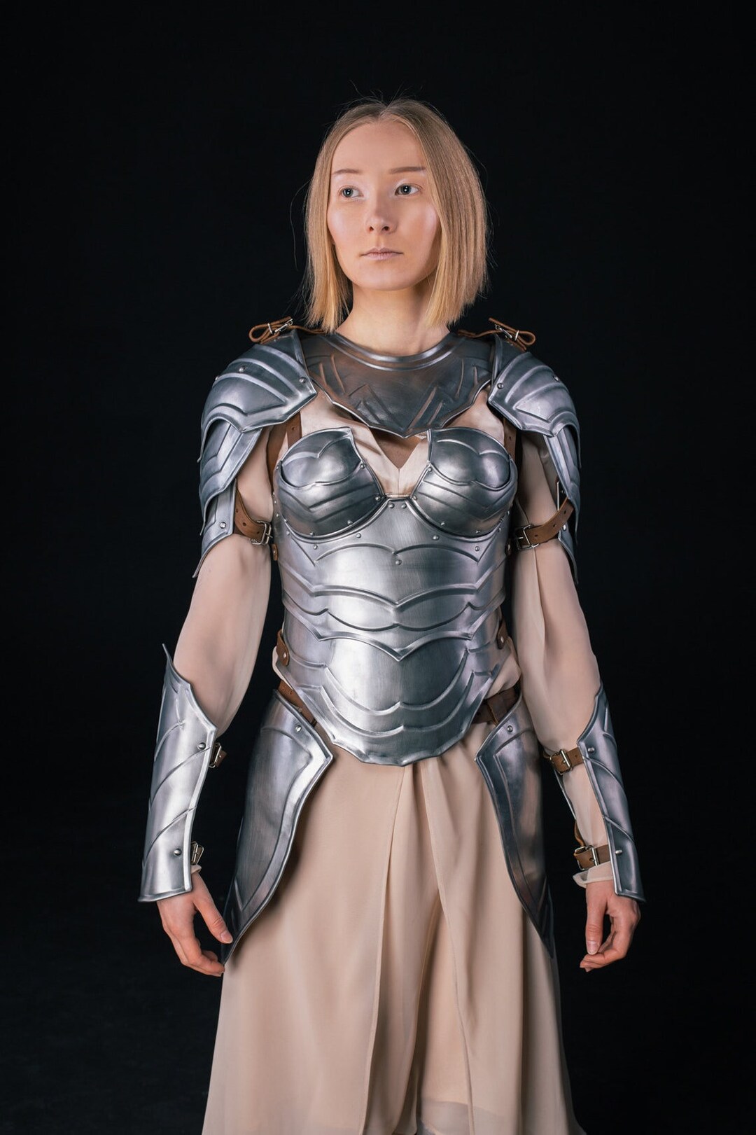 Medieval Female Steel Suit of Armor Set Steel Nymph/bracers/pauldrons ...