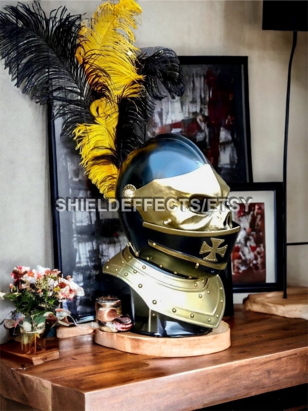 Medieval Fantasy Halloween Close Helmet With Face Mask/ - Etsy