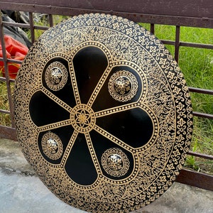 Medieval Islamic Shield Embossed Indo Persian Shield Arabic - Etsy