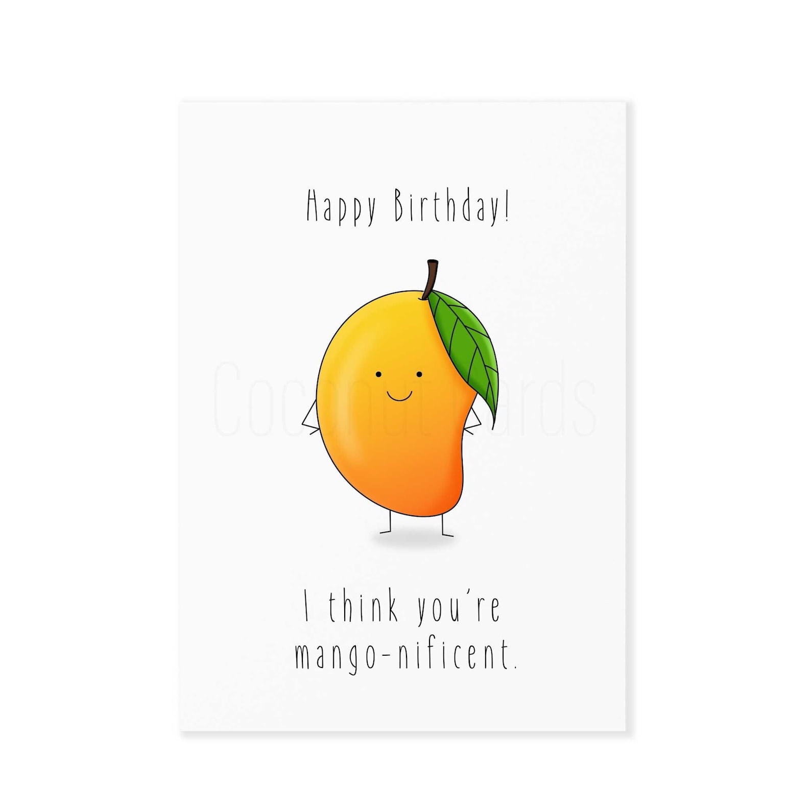 Mango Birthday Card - You're Mango-nificent Card - You're Magnificent ...
