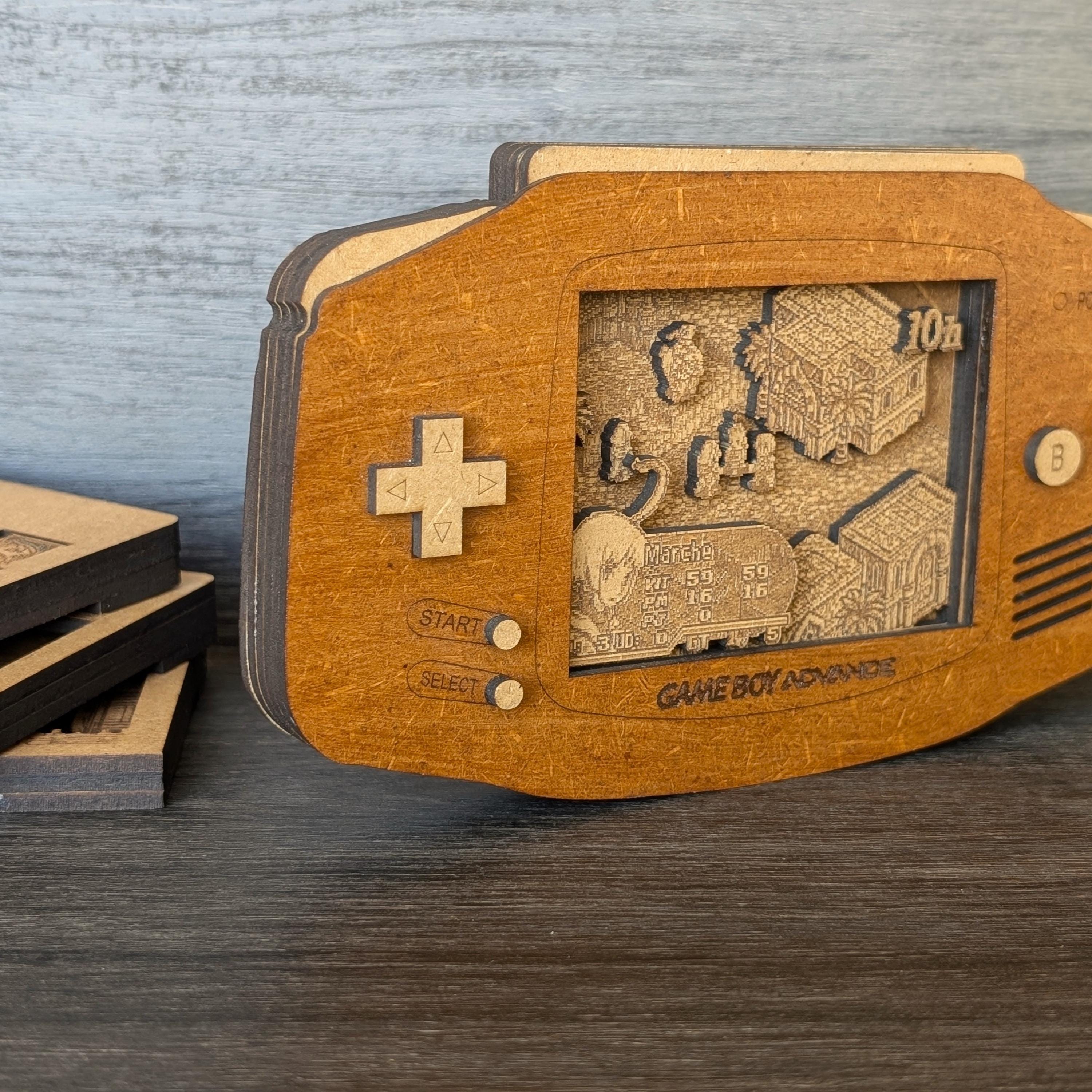 Game Boy Advance (GBA) - Wooden Console - Video Game Diorama - Etsy