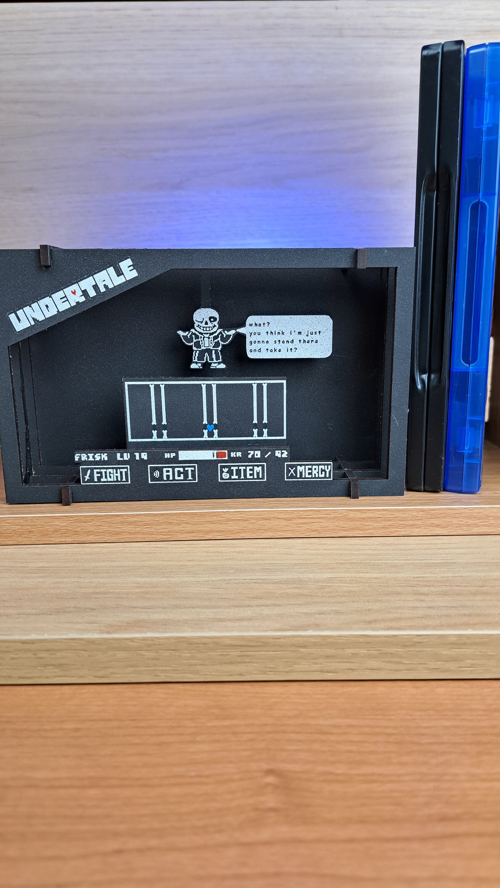 Undertale 3D Video Game Diorama, Wooden Decoration - Etsy