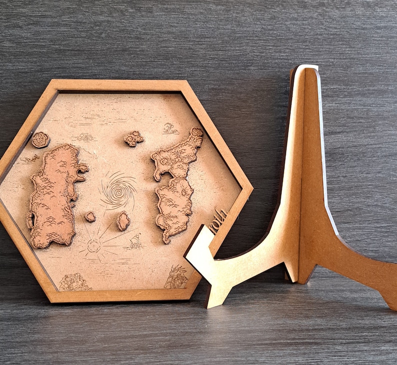 World Of Warcraft Classic Wow Map Wooden Decoration Video Game Diorama Etsy