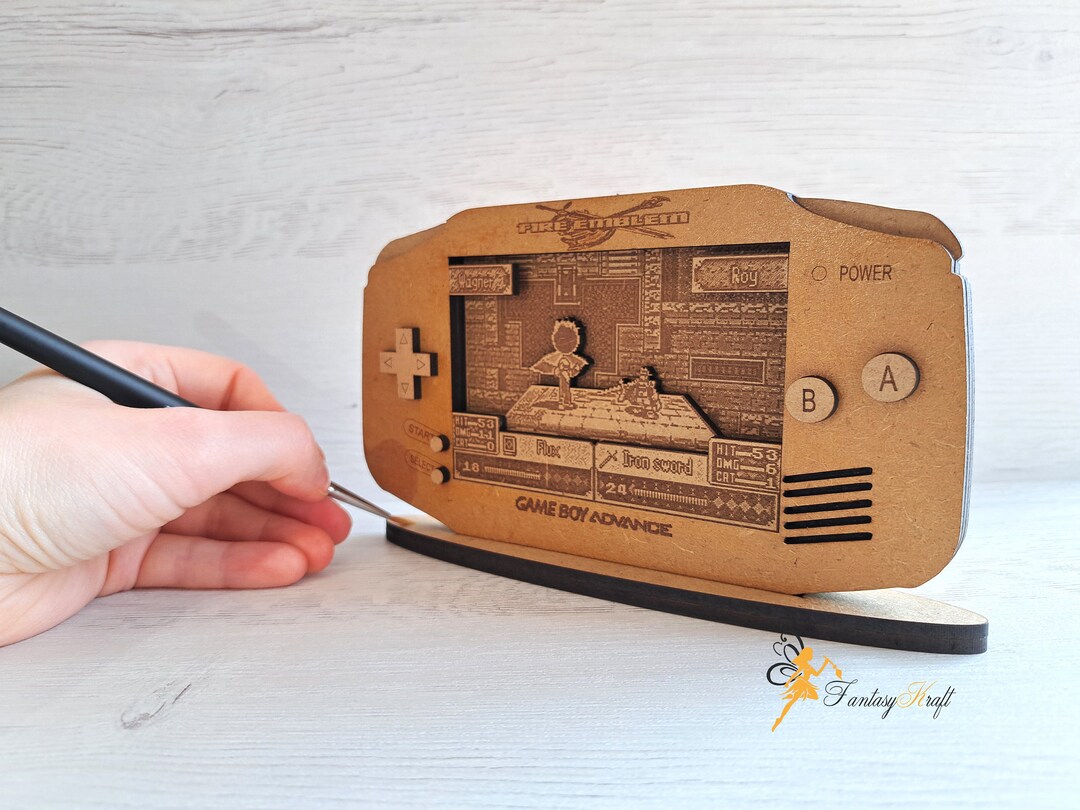 Fire Emblem Video Game Diorama, Wood Gameboy Advance - Etsy