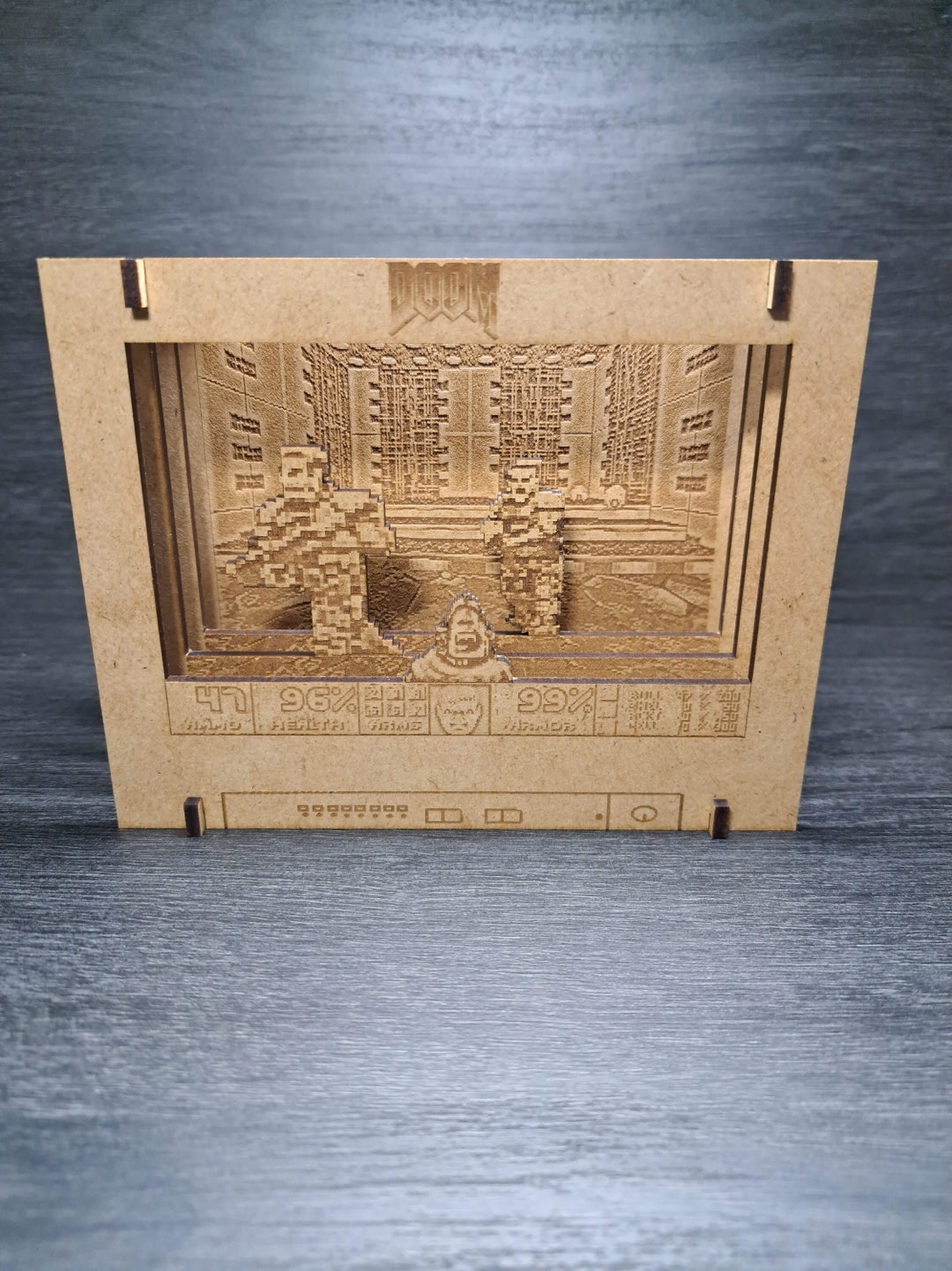 DOOM Video Game Wooden Diorama PC - Etsy
