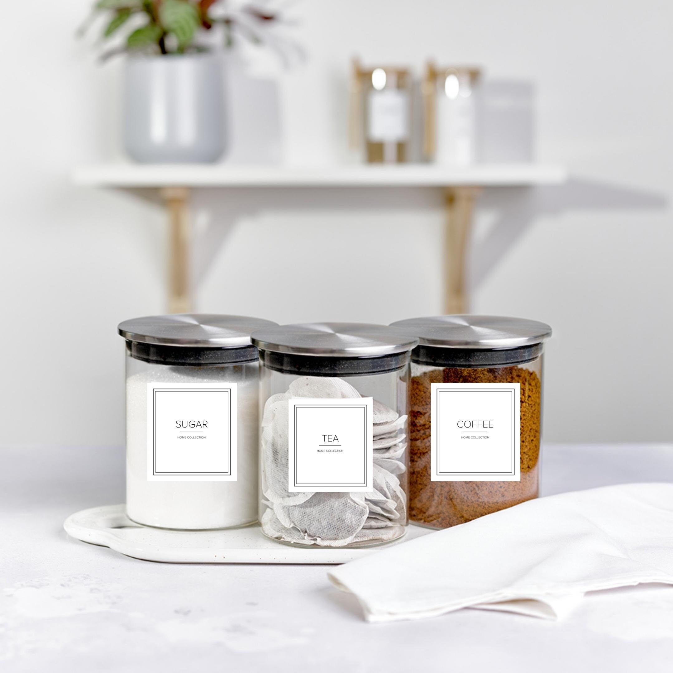 White Drink Labels Tea Coffee Labels White Waterproof Labels - Etsy