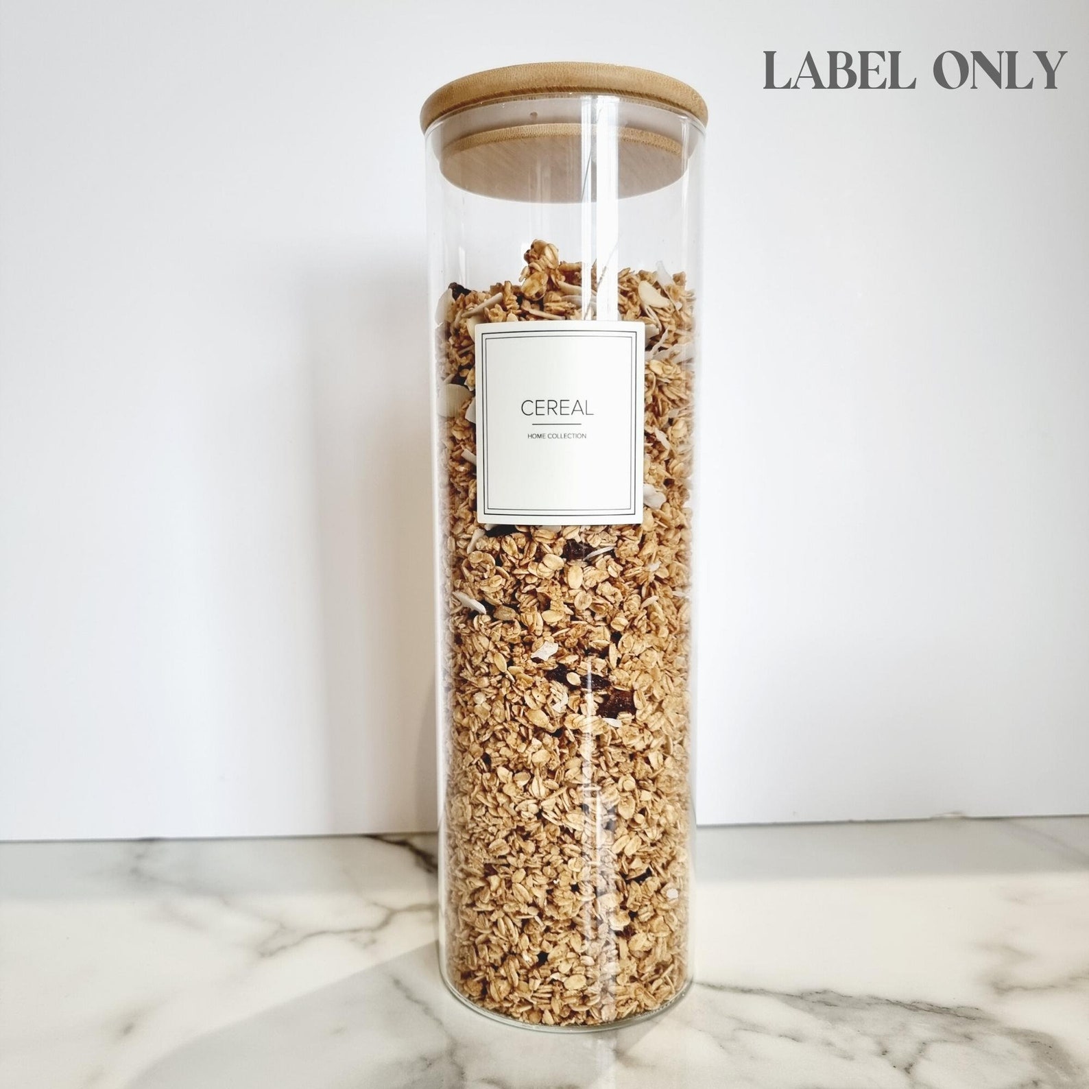 White Pantry Labels/ Waterproof Kitchen Jar Labels/minimal - Etsy