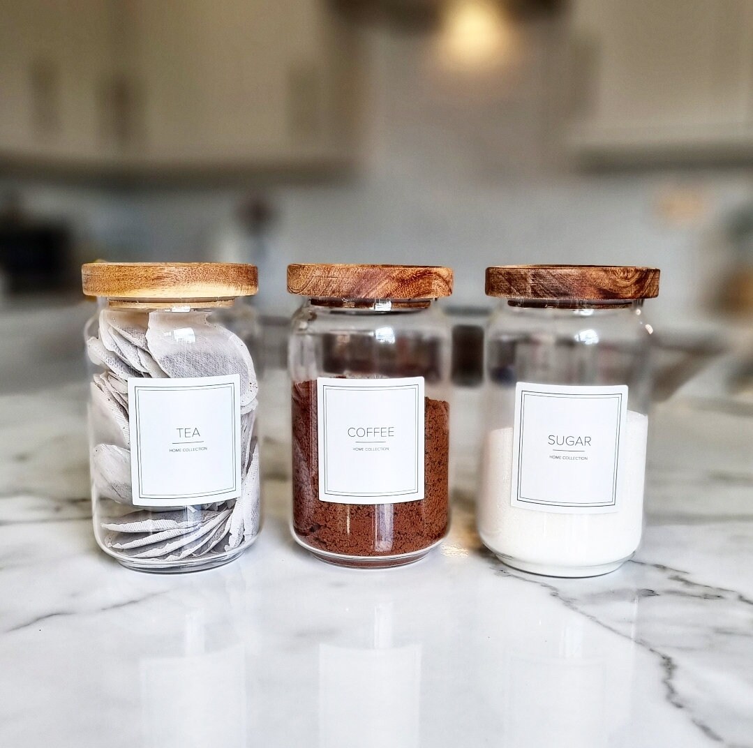 White Drink Labels Tea Coffee Labels White Waterproof Labels - Etsy