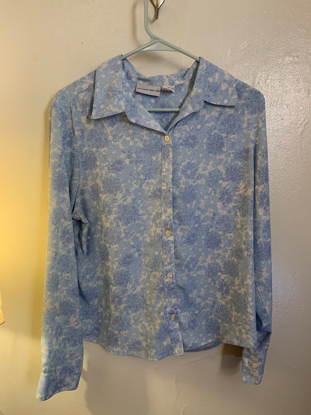 Vintage Powder-blue Blouse - Etsy