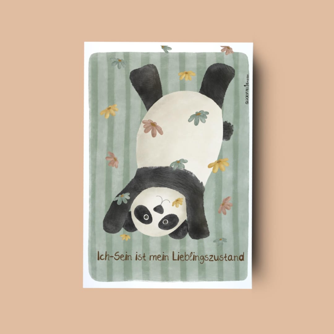 Affirmation Poster A4 - Encouraging Poster Panda Bear - Mindfulness ...