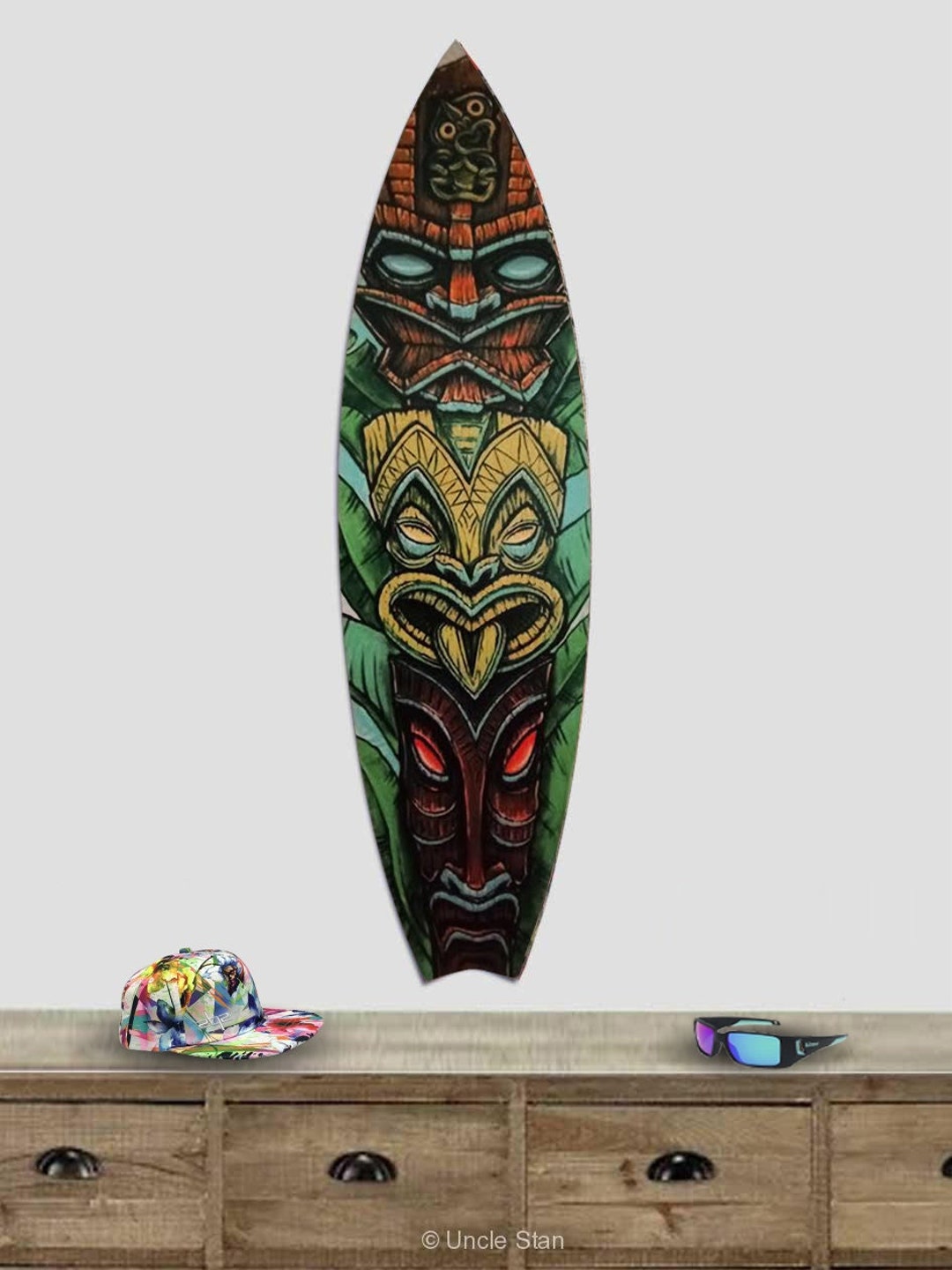 Decorative Surfboard tiki Totem - Etsy