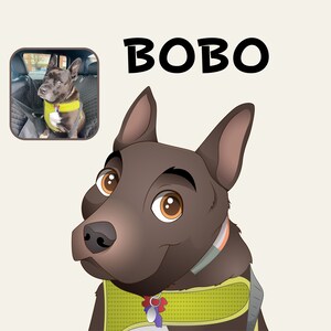 Custom Pet Cartoon Portraits,custom Cartoon Dog Portraits,cat Portraits ...