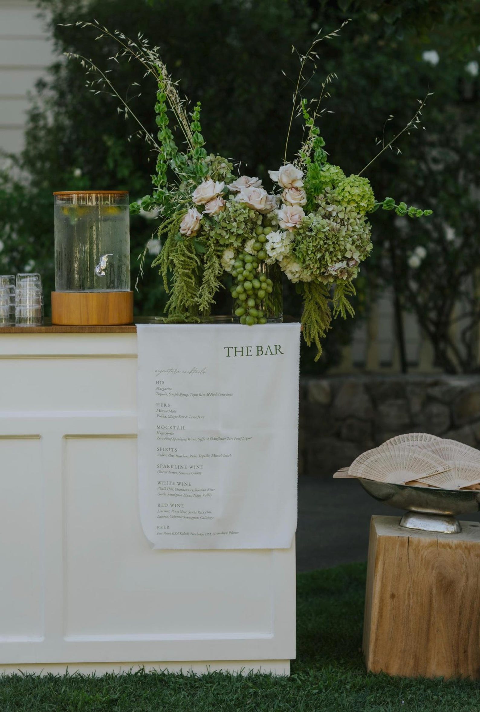 Wedding Bar Menu, Fabric Bar Sign, Custom Linen Bar Sign, Bar Sign ...