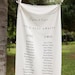 Linen Fabric Wedding Seating Chart, Fabric Wedding Table Plan ...
